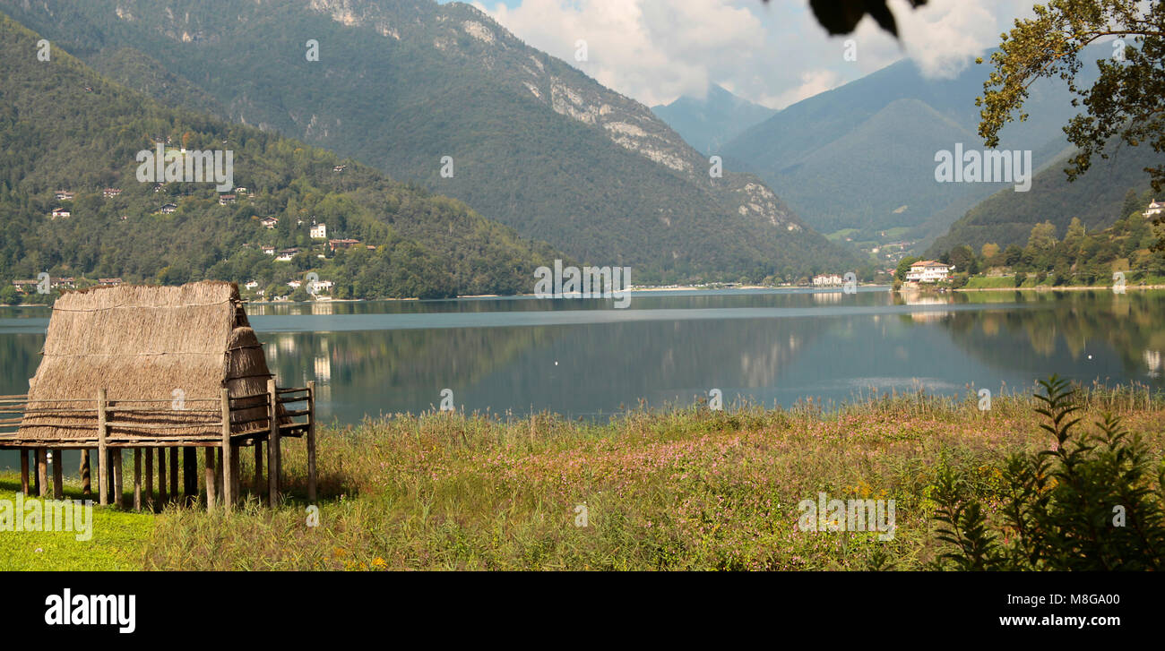 Palafitte of Ledro Lake, Trento, Trentino, Italy Stock Photo - Alamy