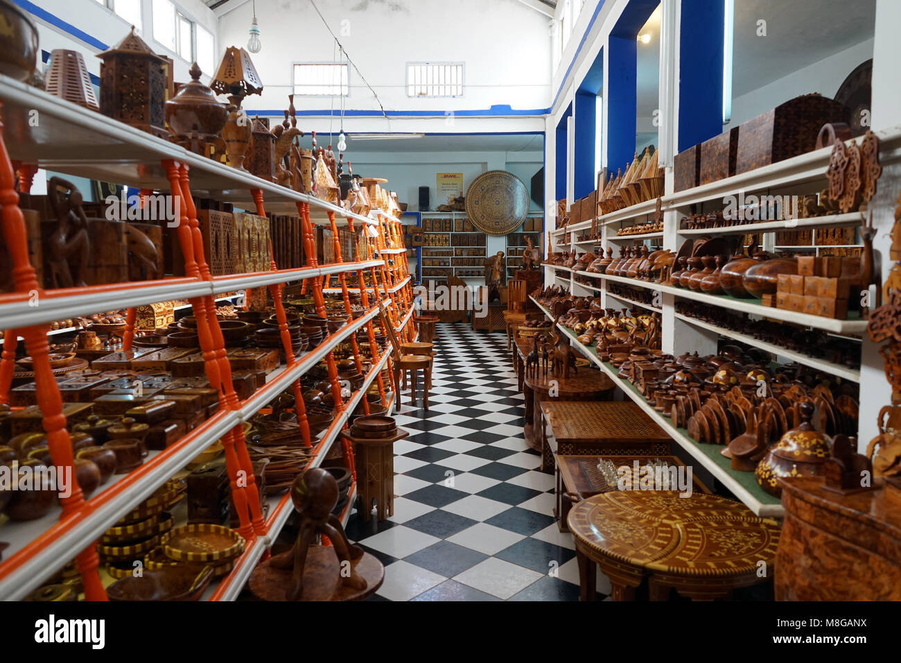 Shelfs in souvenir shop Stock Photo - Alamy