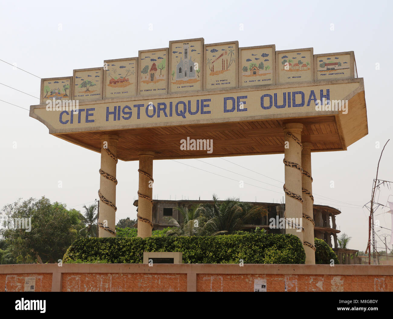 Entrance to the city Ouidah Stock Photo - Alamy