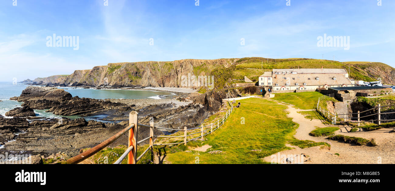 Hartland Quay is located on the Atlantic coast of Devon, south of ...