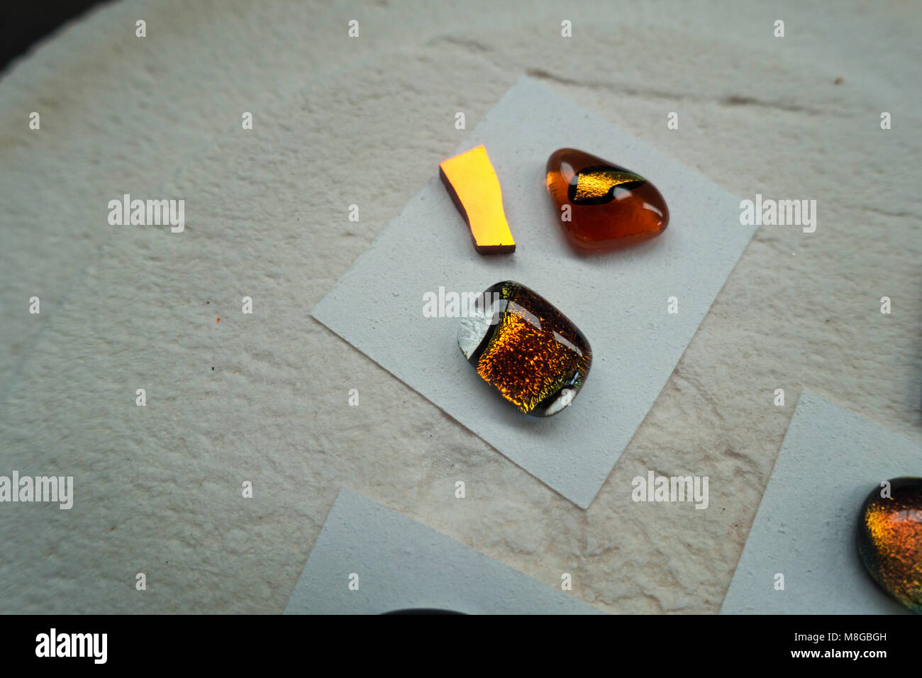 Glass Fusing Examples Showing The Unfused Piece A Fused Uncapped Piece And A Fused Piece That glass-fusing-examples-showing-the-unfused-piece-a-fused-uncapped-piece-and-a-fused-piece-that