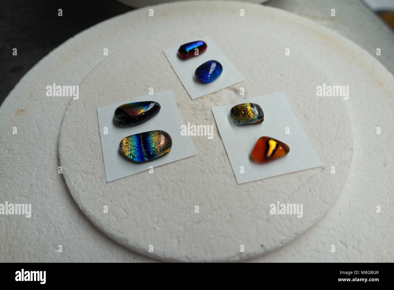 Glass fusing examples Stock Photo - Alamy