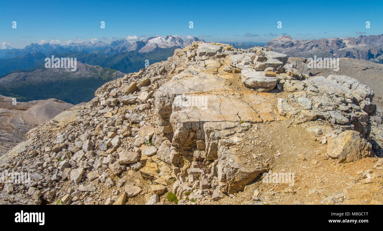 Impressive views of the Alps from the summit of La Varella. High ...