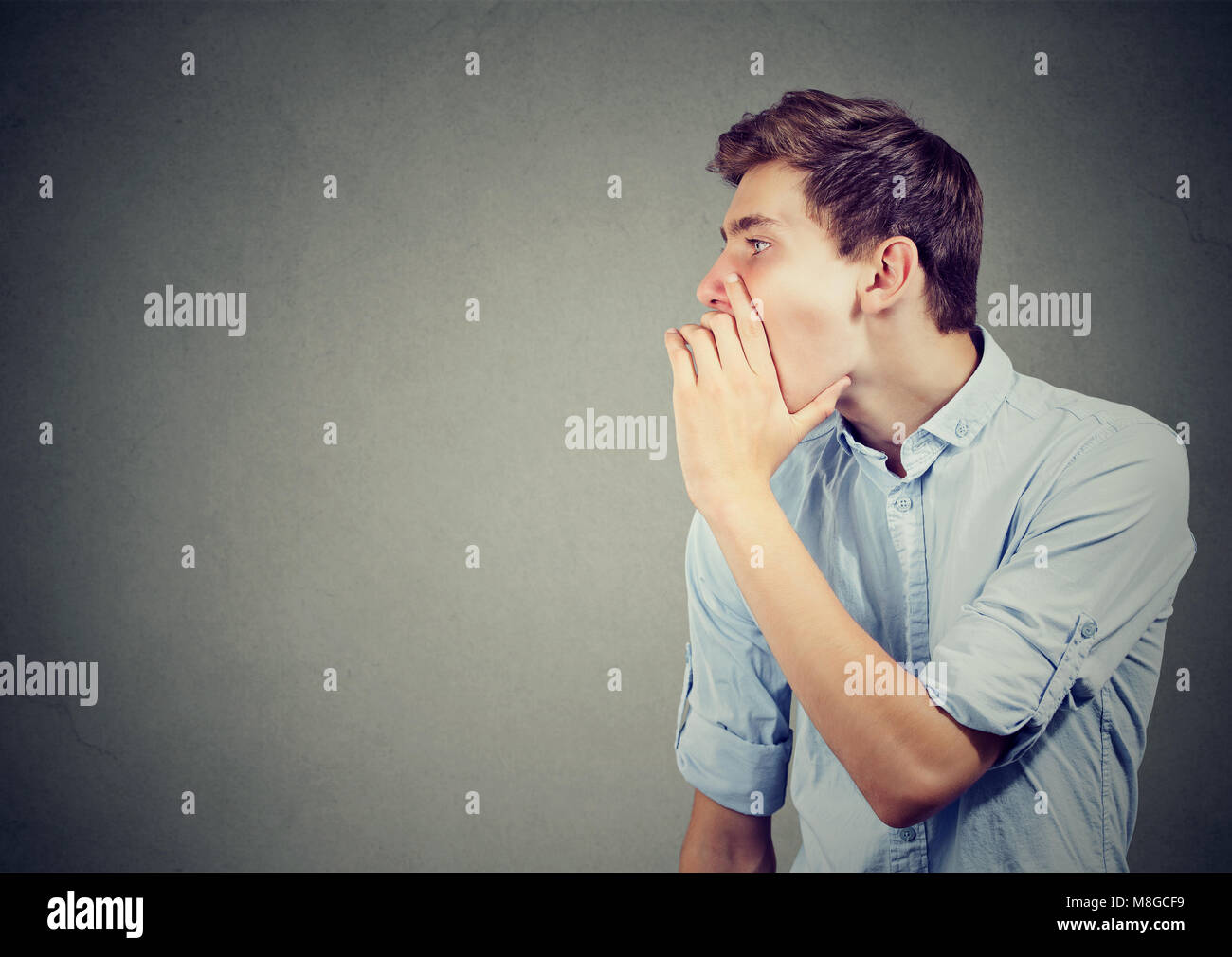 Mocking whisper hi-res stock photography and images - Alamy