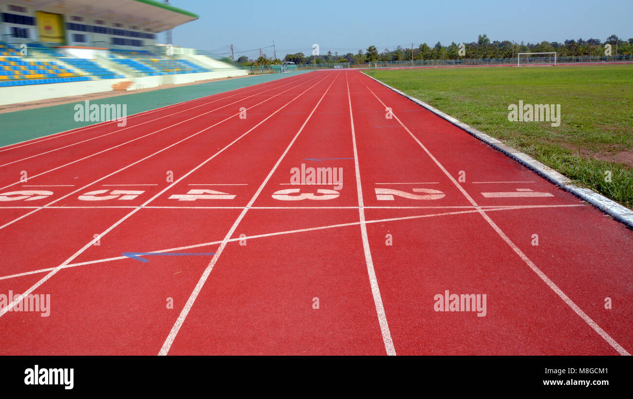 Athlete Track or Running Track and Running track Stock Photo - Alamy