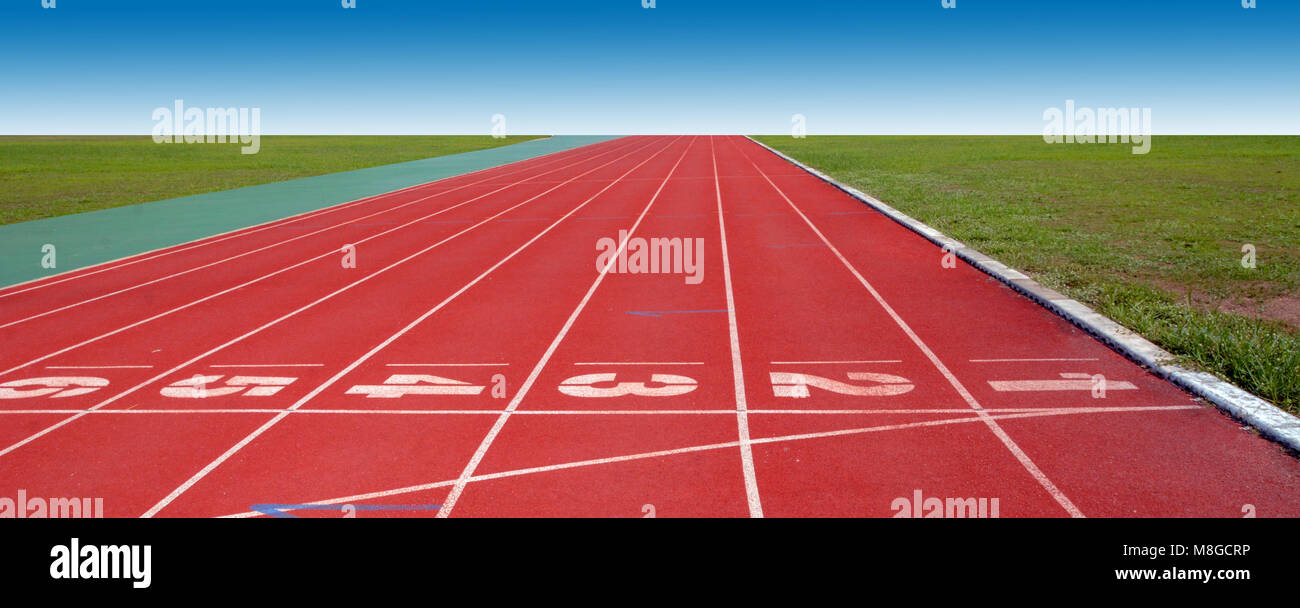 Athlete Track or Running Track and Running track Stock Photo - Alamy