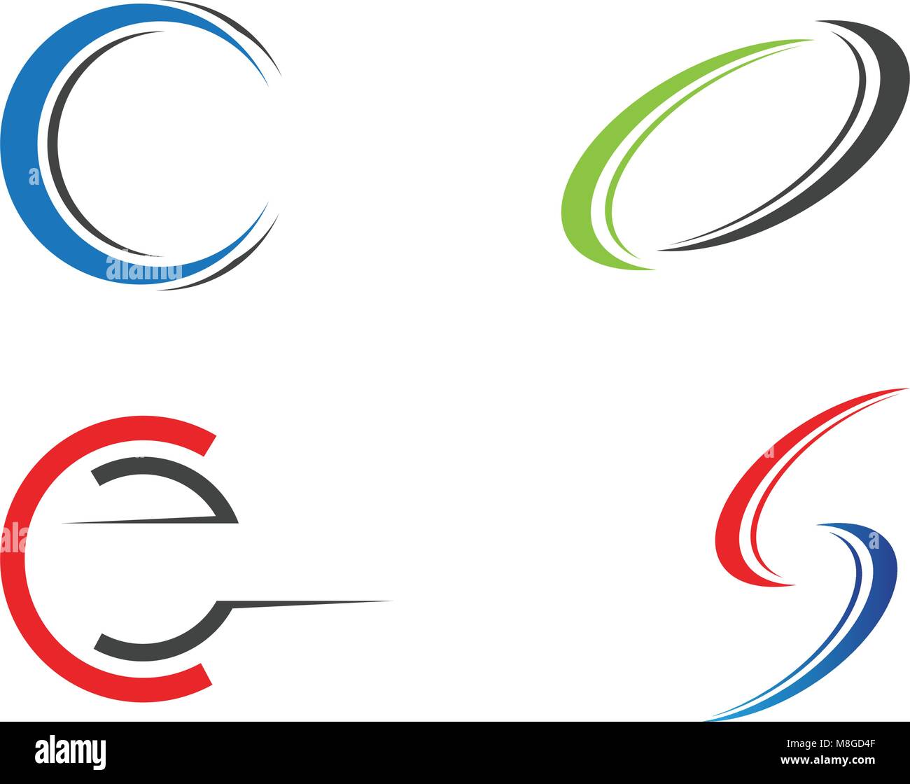 C circle logo and symbol vector Stock Vector Image & Art - Alamy