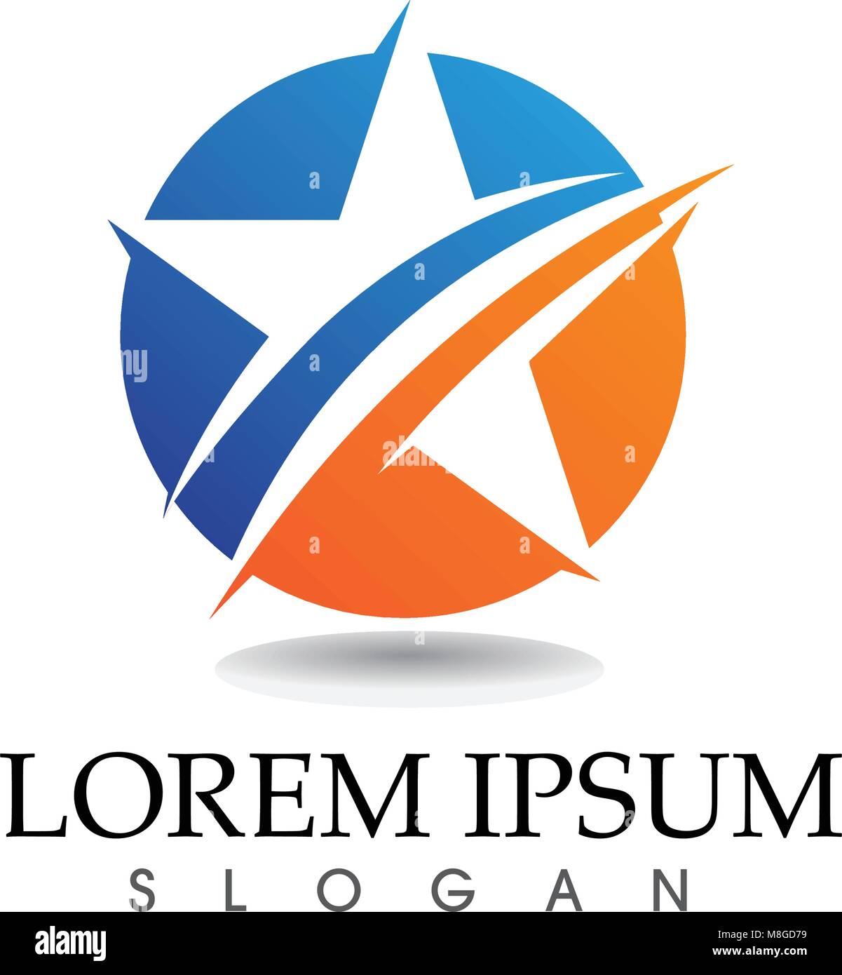 Star Logo Template Stock Vector Image & Art - Alamy