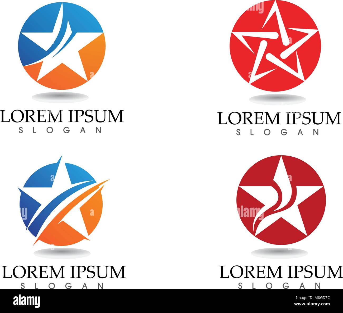 Star Logo Template Stock Vector Image & Art - Alamy