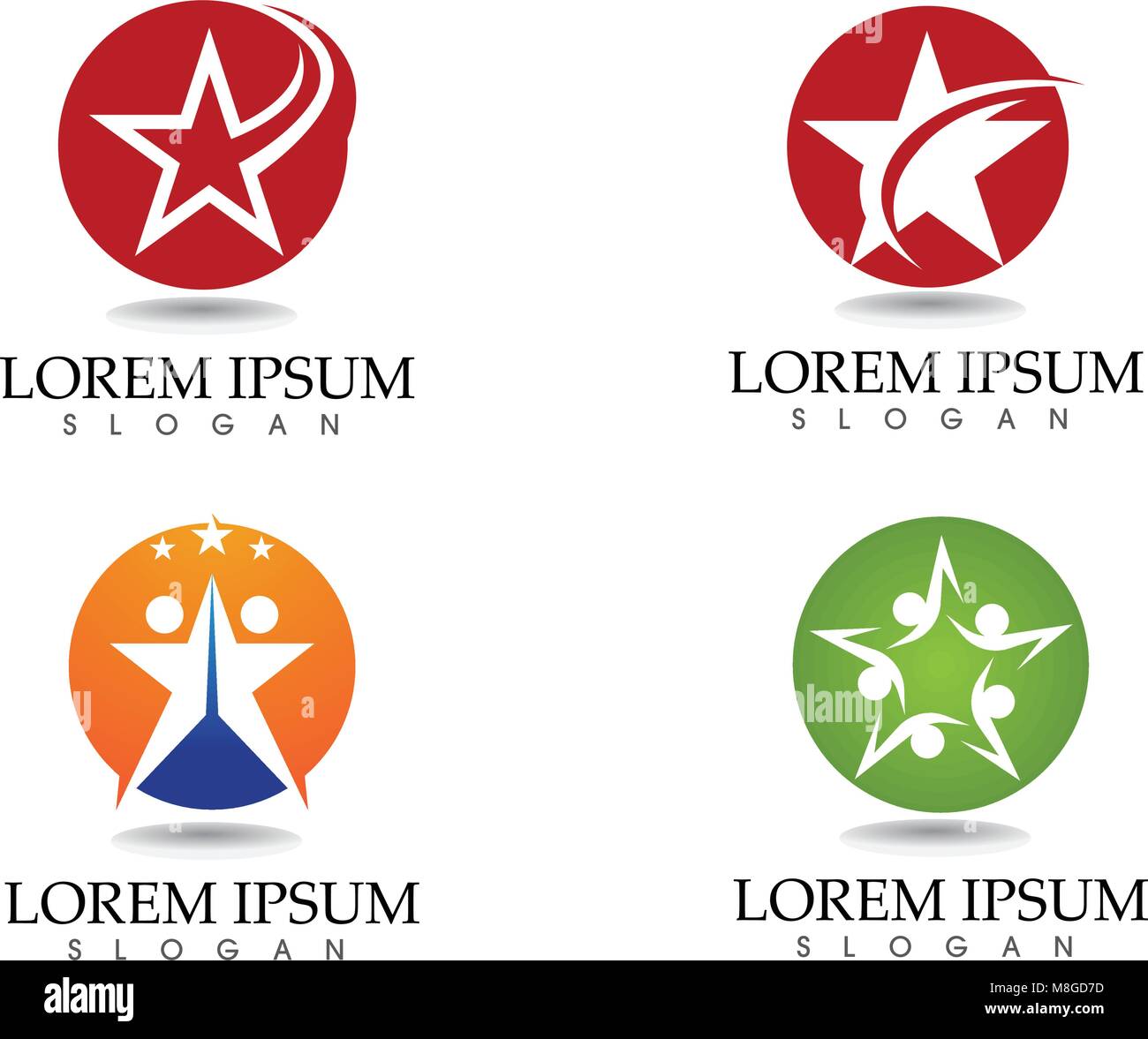 Star Logo Template Stock Vector Image & Art - Alamy