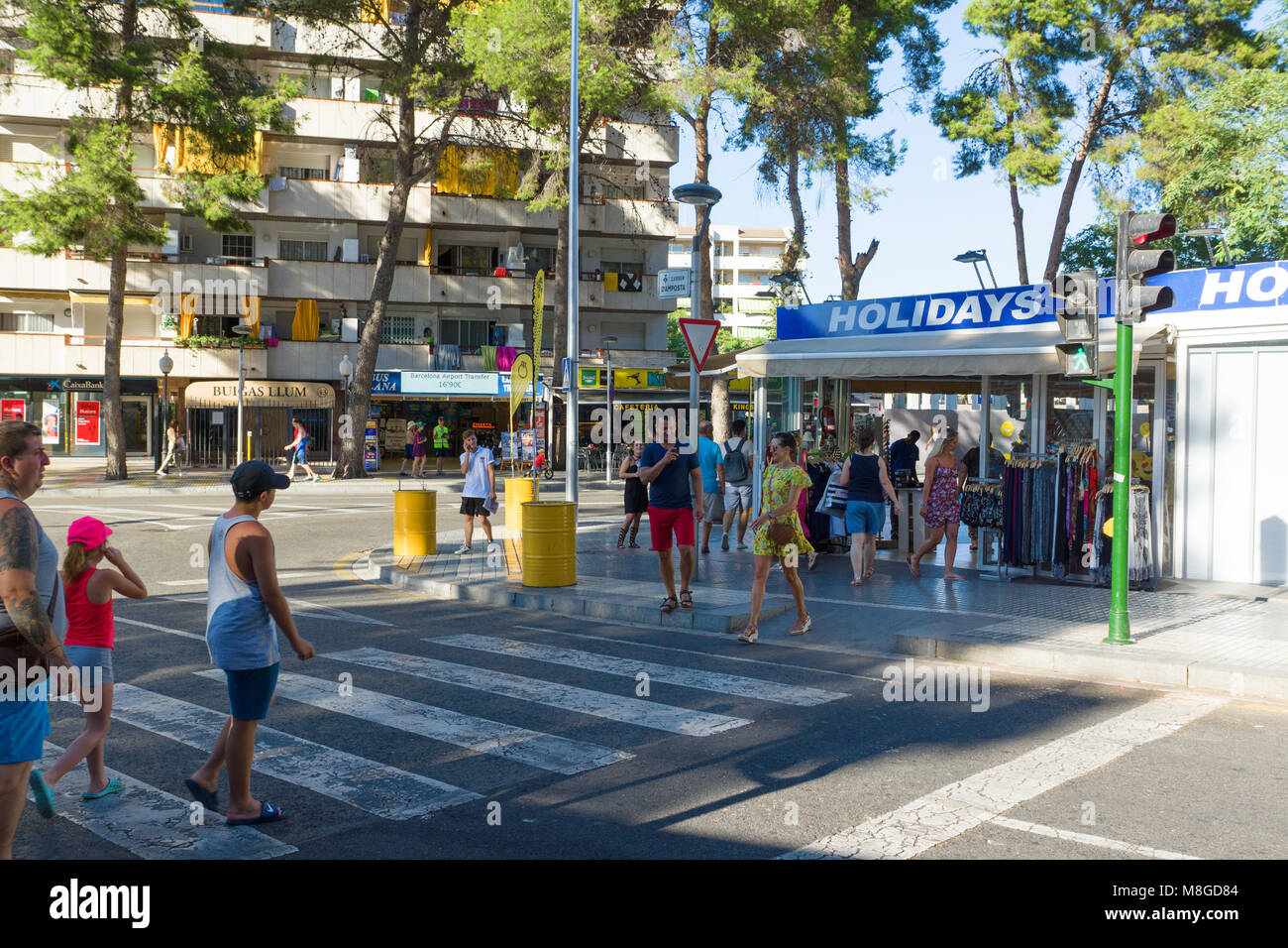 Costa salou beach scene hi-res stock photography and images - Alamy