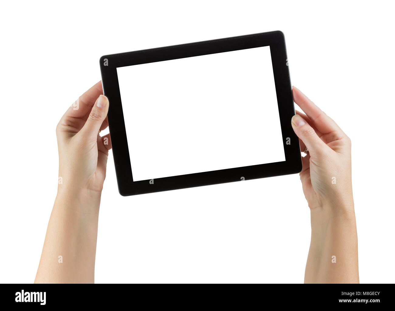 Female holding electronic devices hi-res stock photography and images ...