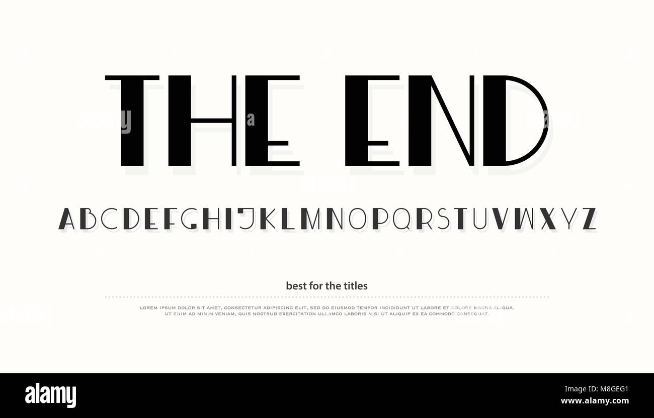 regular alphabet letters. vector font type design. vintage lettering ...