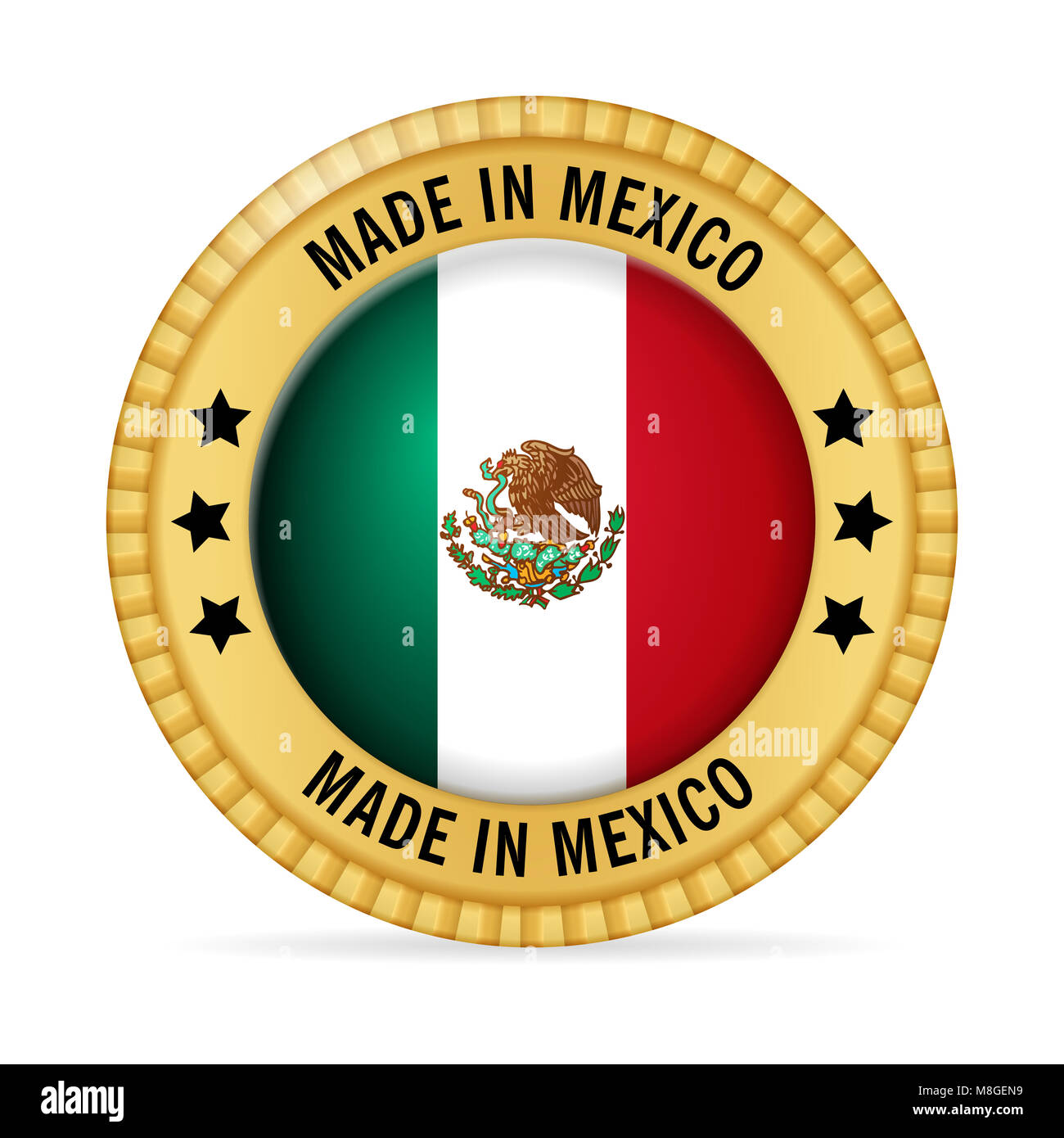 Made mexico stamp hi-res stock photography and images - Alamy