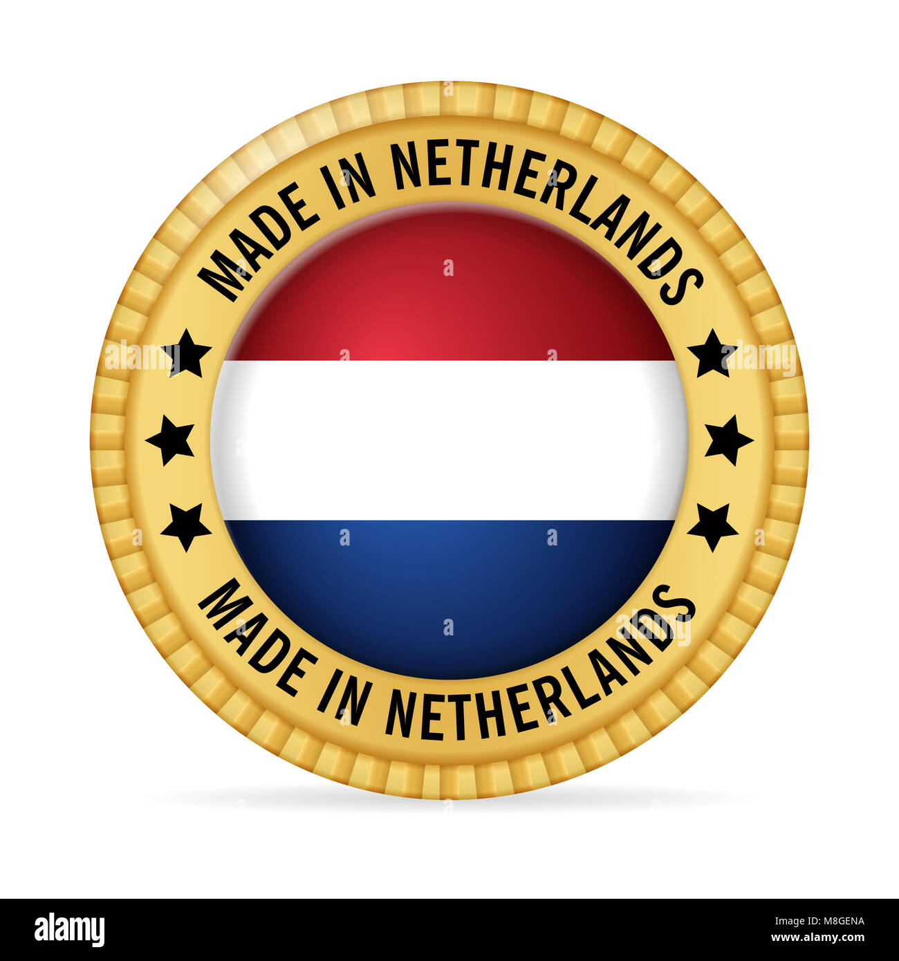 Icon made in Netherlands on a white background Stock Photo - Alamy
