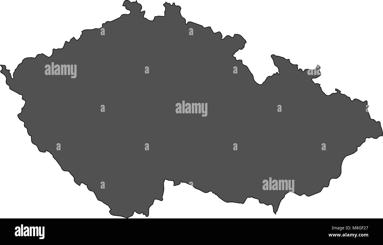 Czechia map hi-res stock photography and images - Alamy