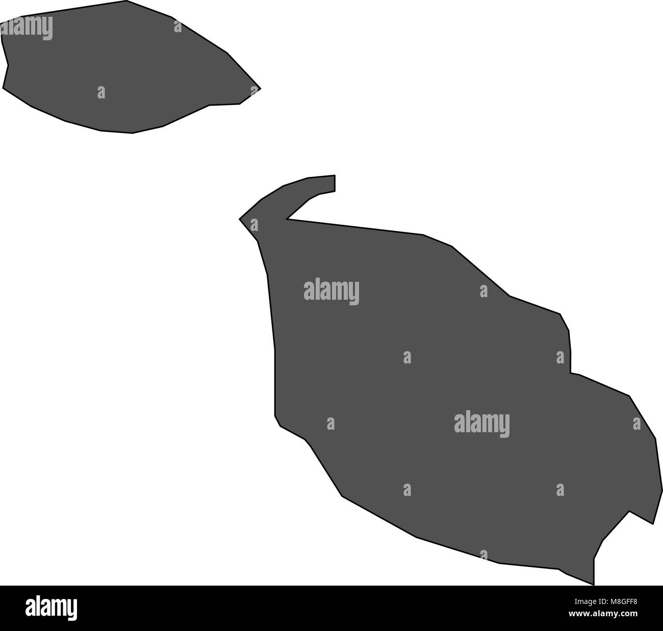 Map of malta hi-res stock photography and images - Alamy