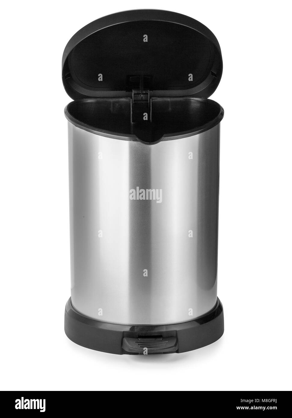 trash can isolated on white background with clipping path Stock Photo ...