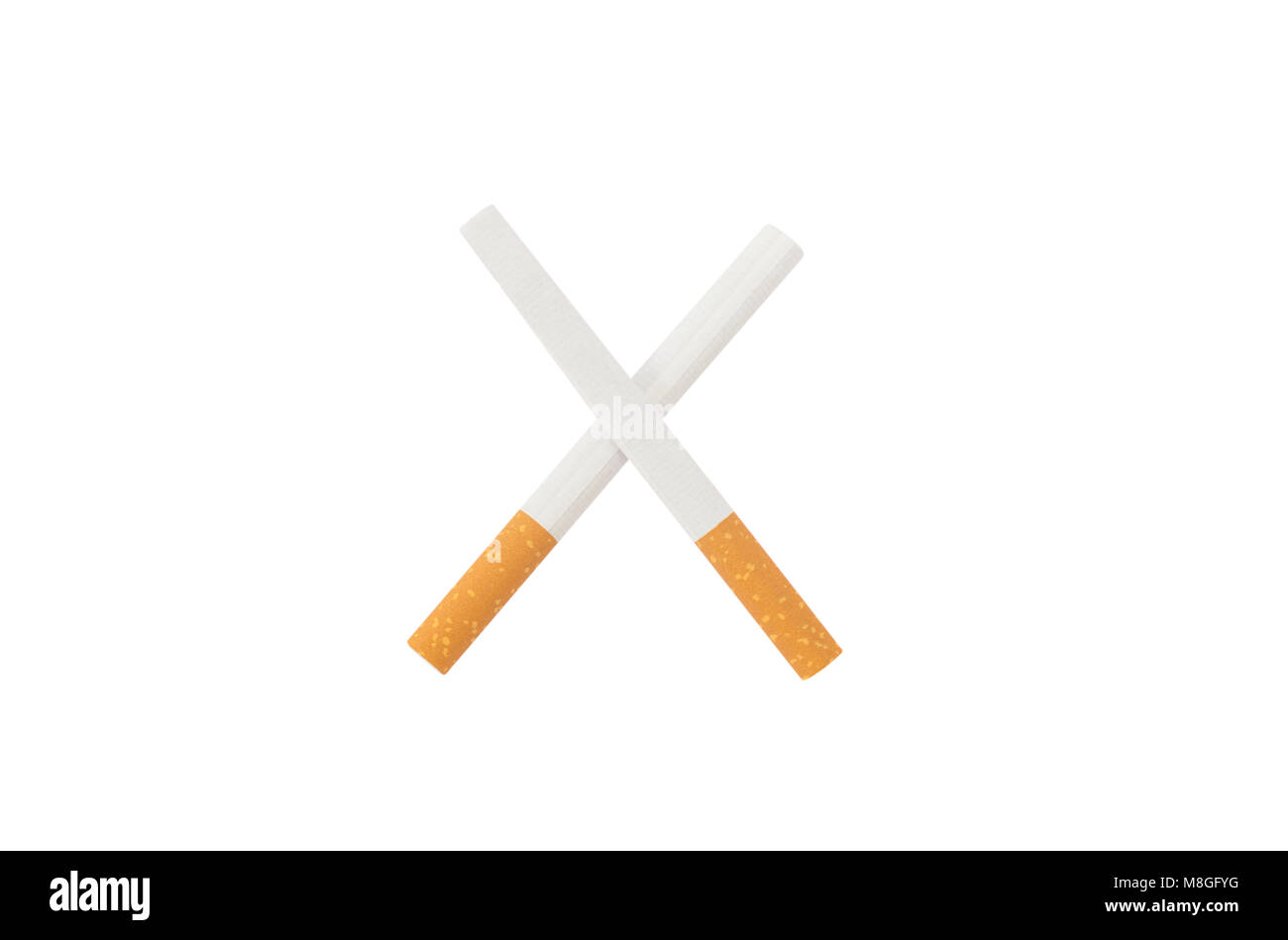 x sign for quit or no smoking concept Stock Photo - Alamy