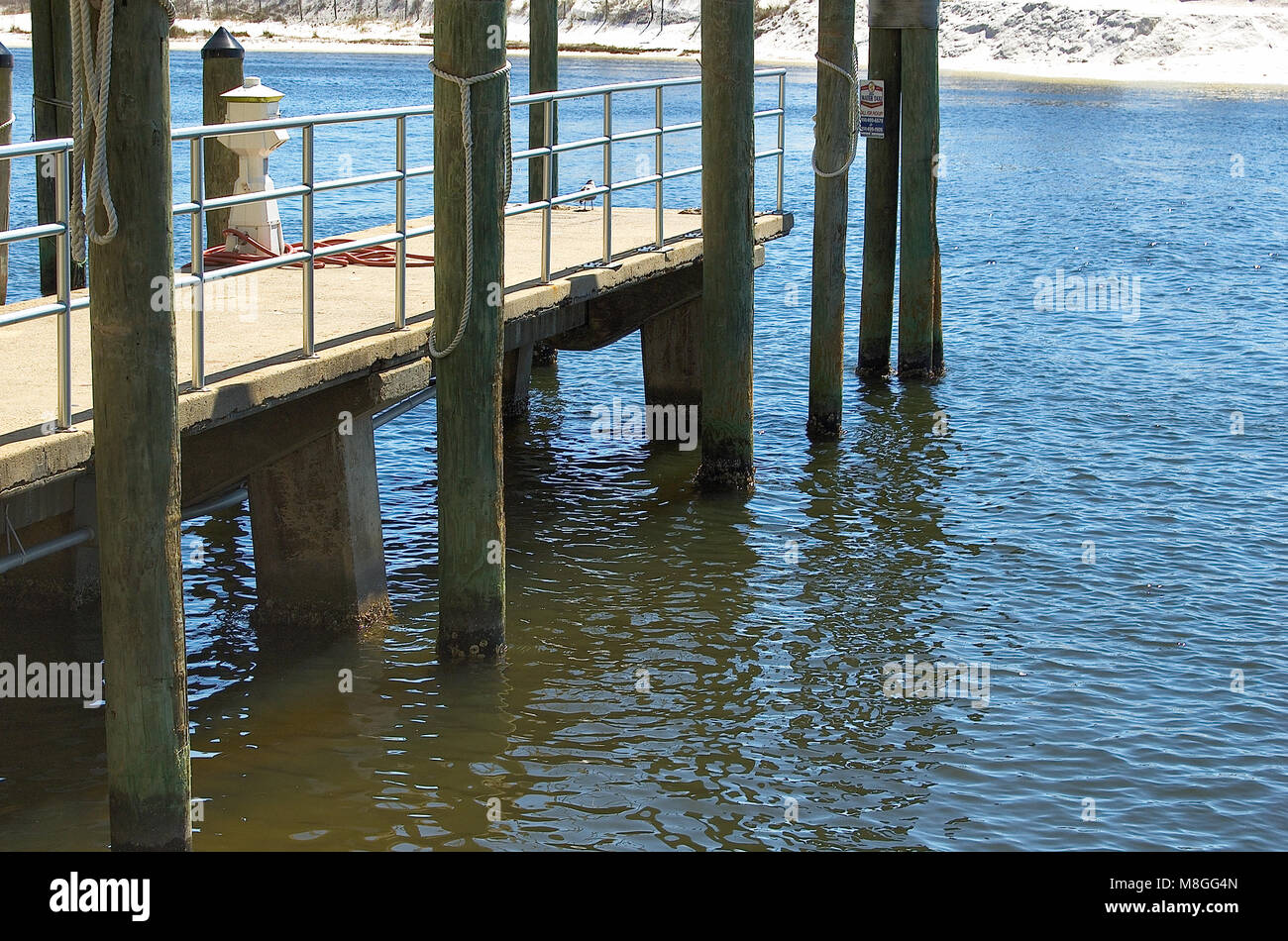 A wooden boat dock in the port Stock Photo - Alamy