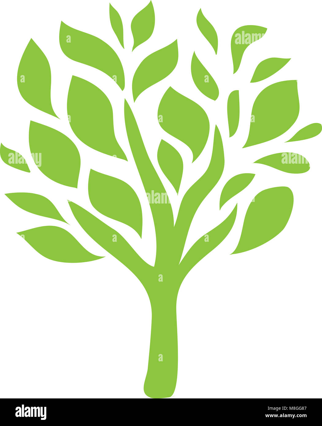 Creative and Clean Tree Logo Clip Art Stock Photo - Alamy