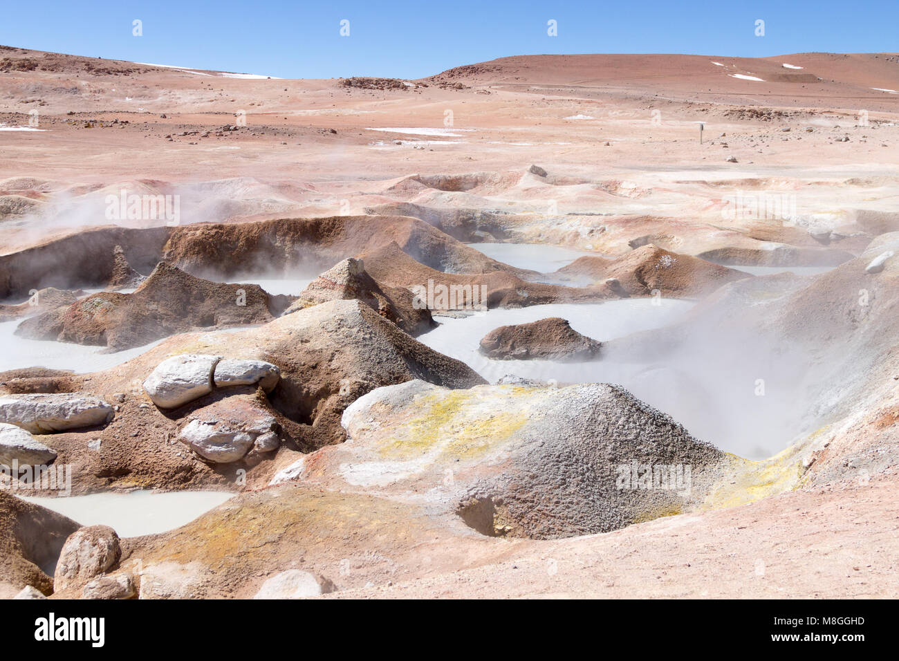 Bolivian landmark,Geiser Sol de la Manana,Bolivia Stock Photo - Alamy
