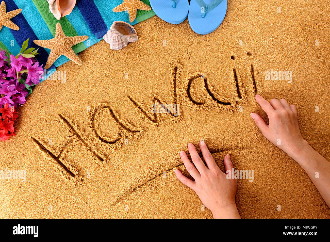 Word hawaii hi-res stock photography and images - Alamy
