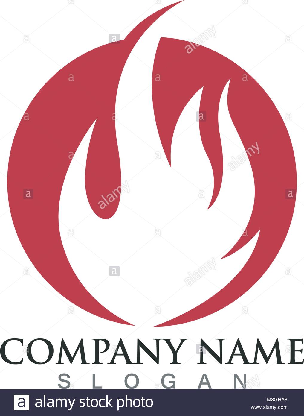 Fire Flame Logo Template Stock Photos & Fire Flame Logo Template Stock ...