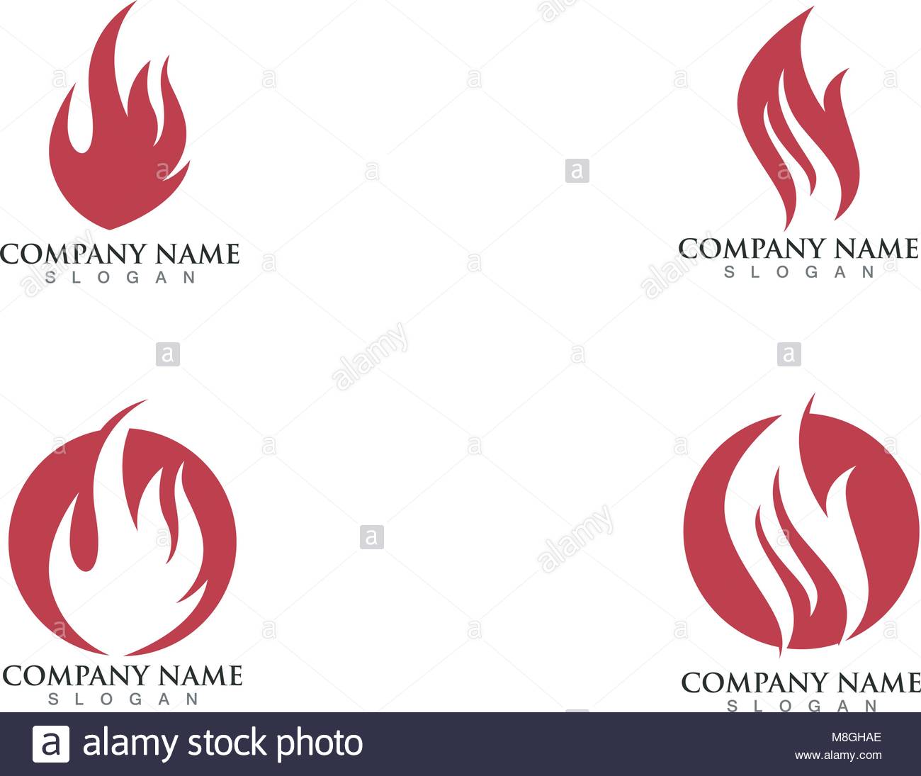 Fire Flame Logo Template Stock Photos & Fire Flame Logo Template Stock ...