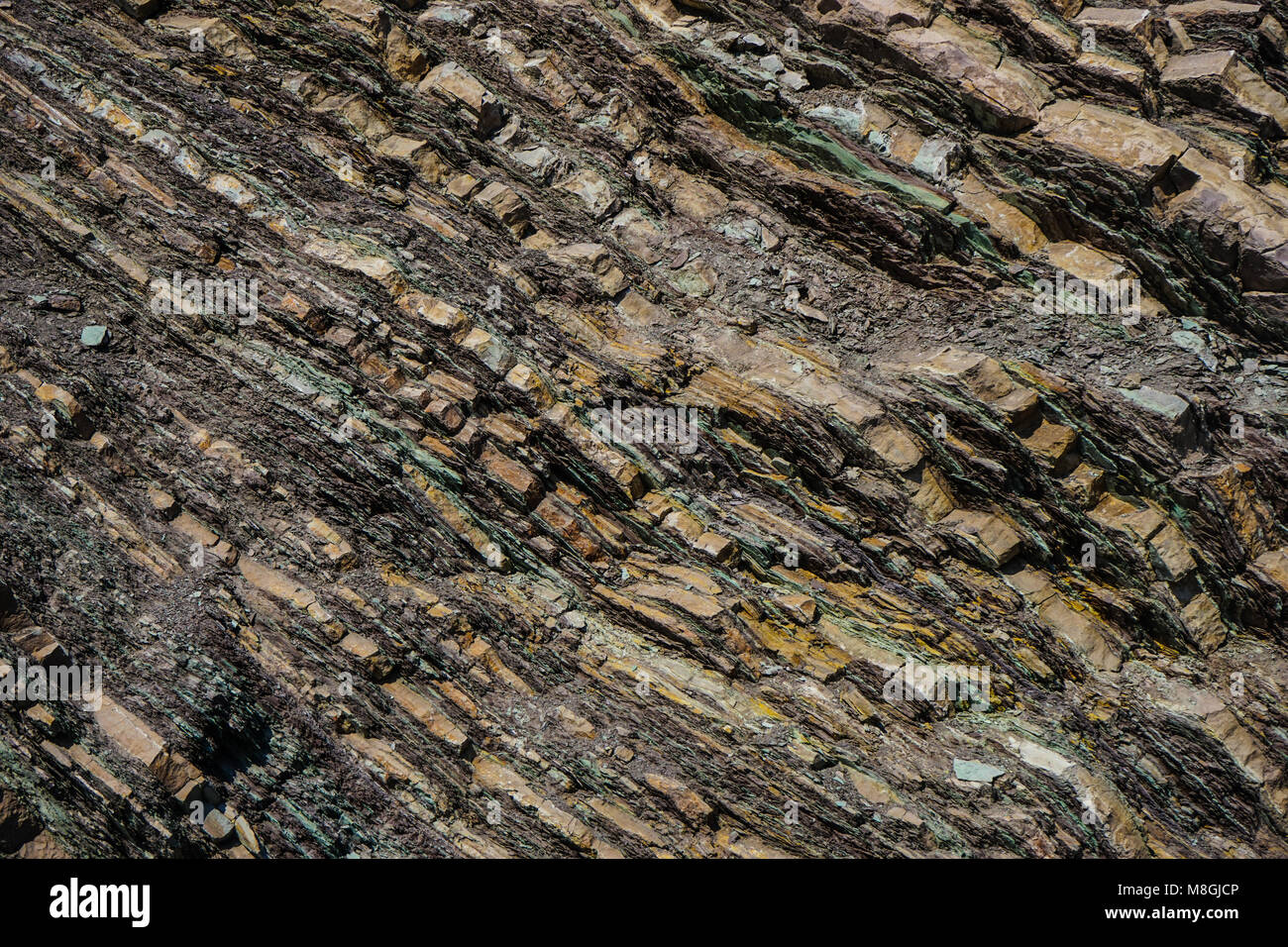 Natural sandstone close up texture on sunlight with copy space Stock ...