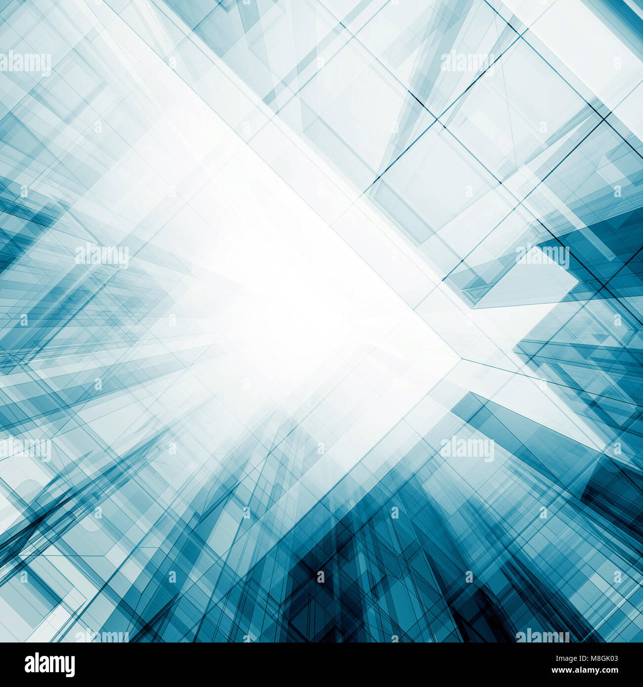 Abstract architecture 3d rendering Stock Photo - Alamy