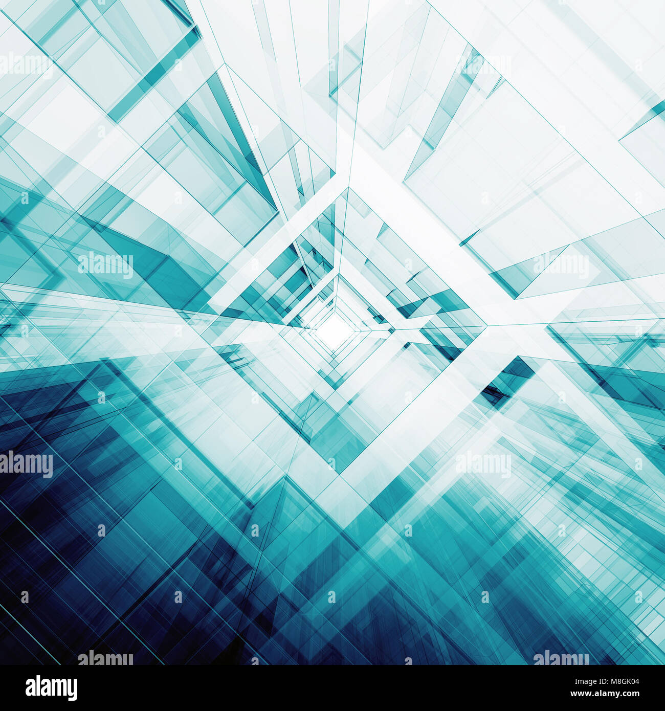Abstract architecture 3d rendering Stock Photo - Alamy