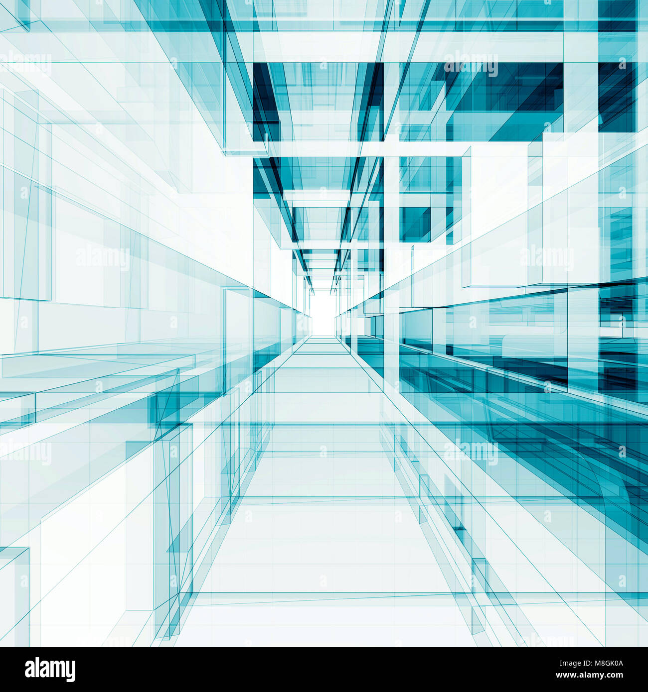 Abstract architecture 3d rendering Stock Photo - Alamy