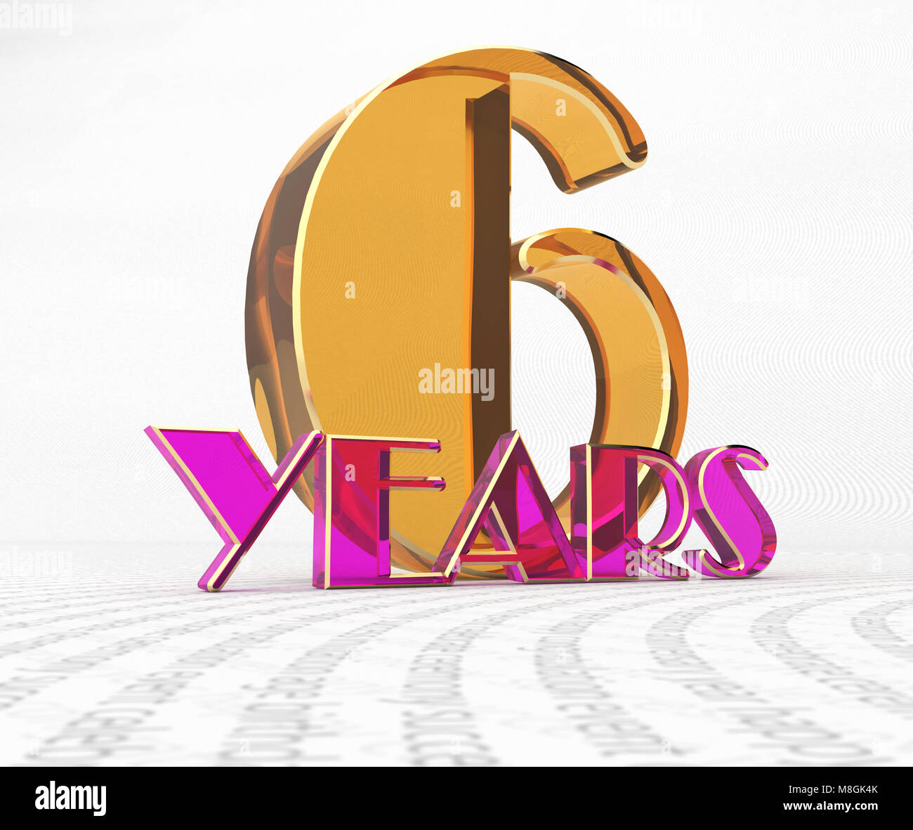 Translucent number six and the words against leaving to the future the ...