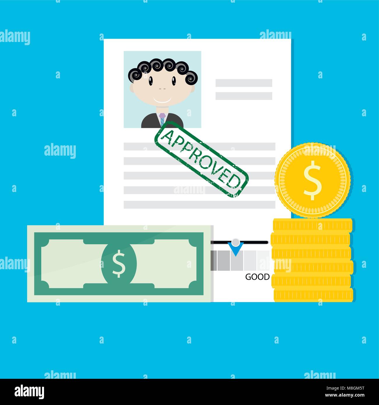 Mortgage loan form money Stock Vector Images - Alamy