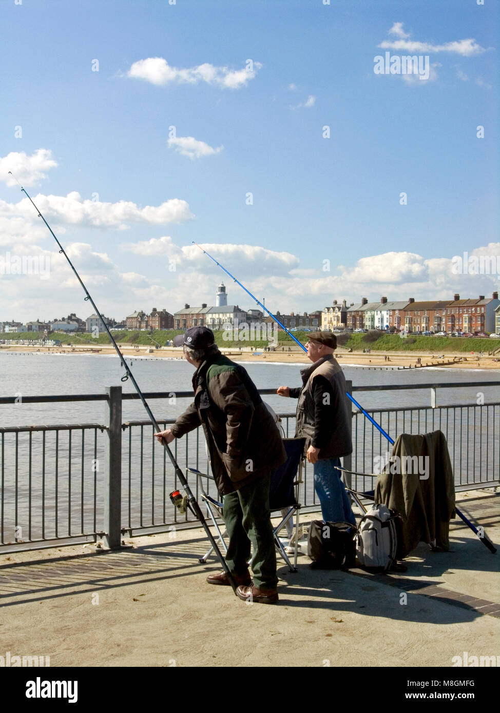 Pier Fishing Southwold Stock Photo - Alamy