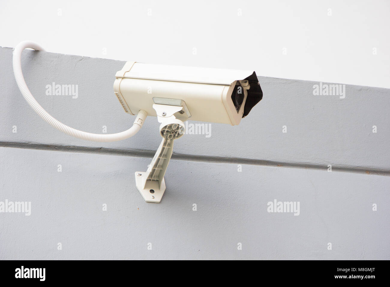 CCTV security camera on the front of building Stock Photo - Alamy