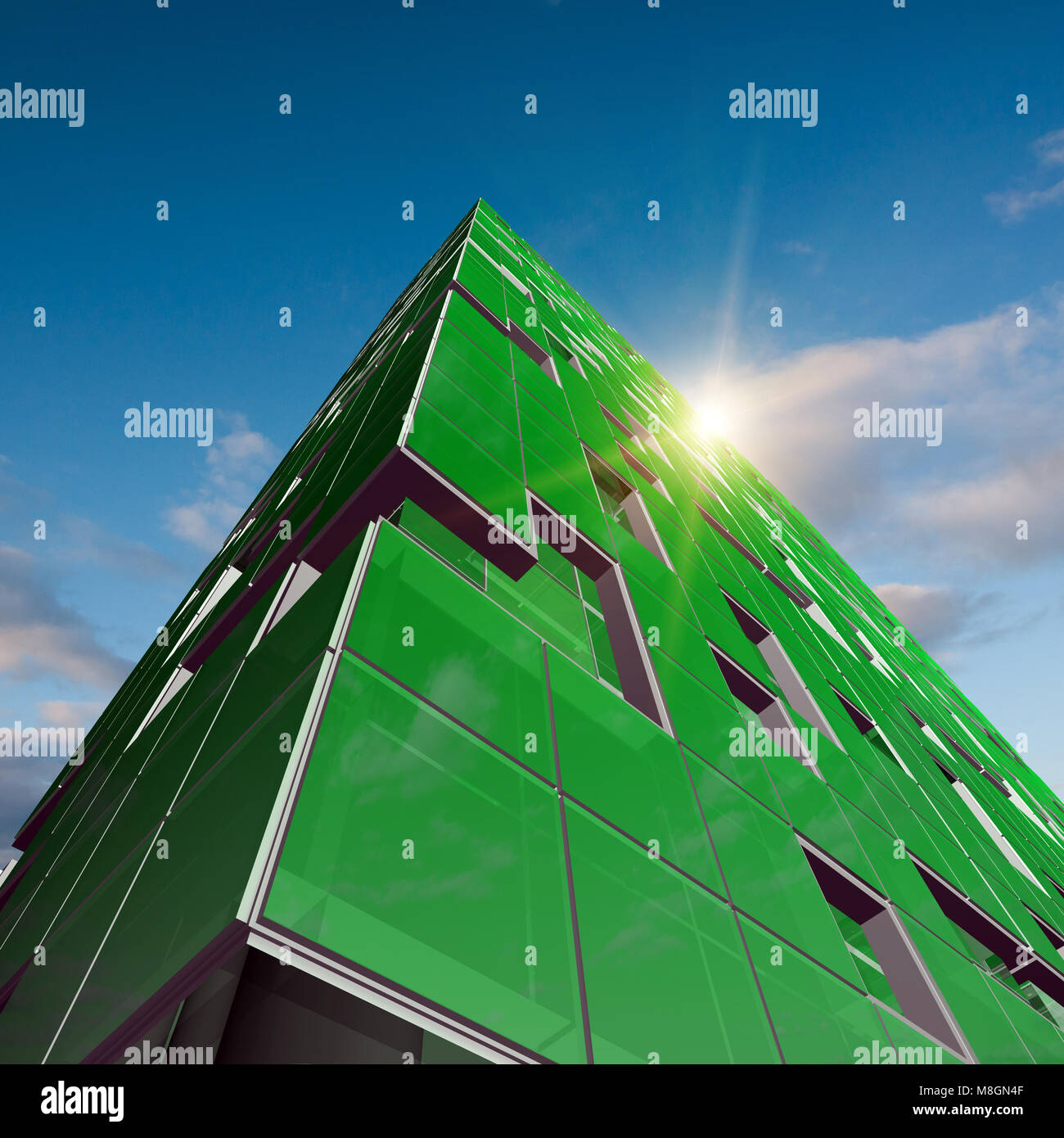 Ecology skyscraper construction 3d rendering Stock Photo - Alamy