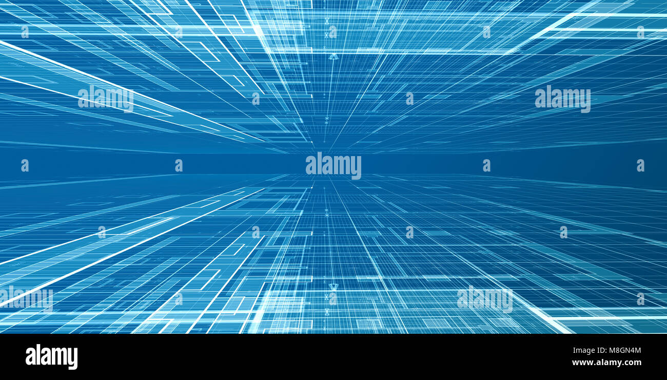 Abstract effects 3d rendering construction Stock Photo - Alamy