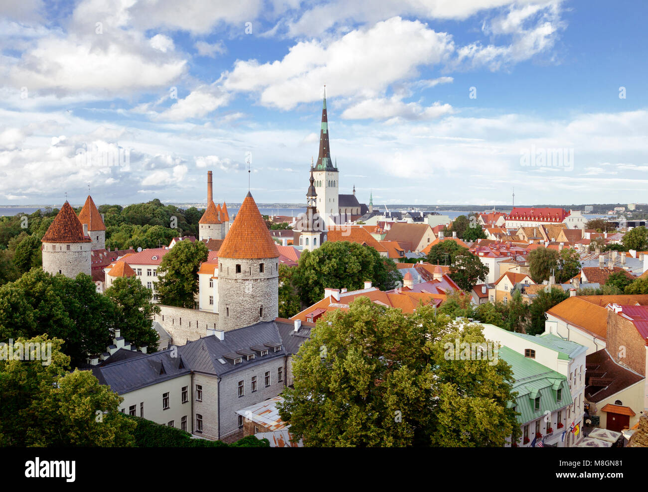 Aerial view of Tallinn Stock Photo - Alamy