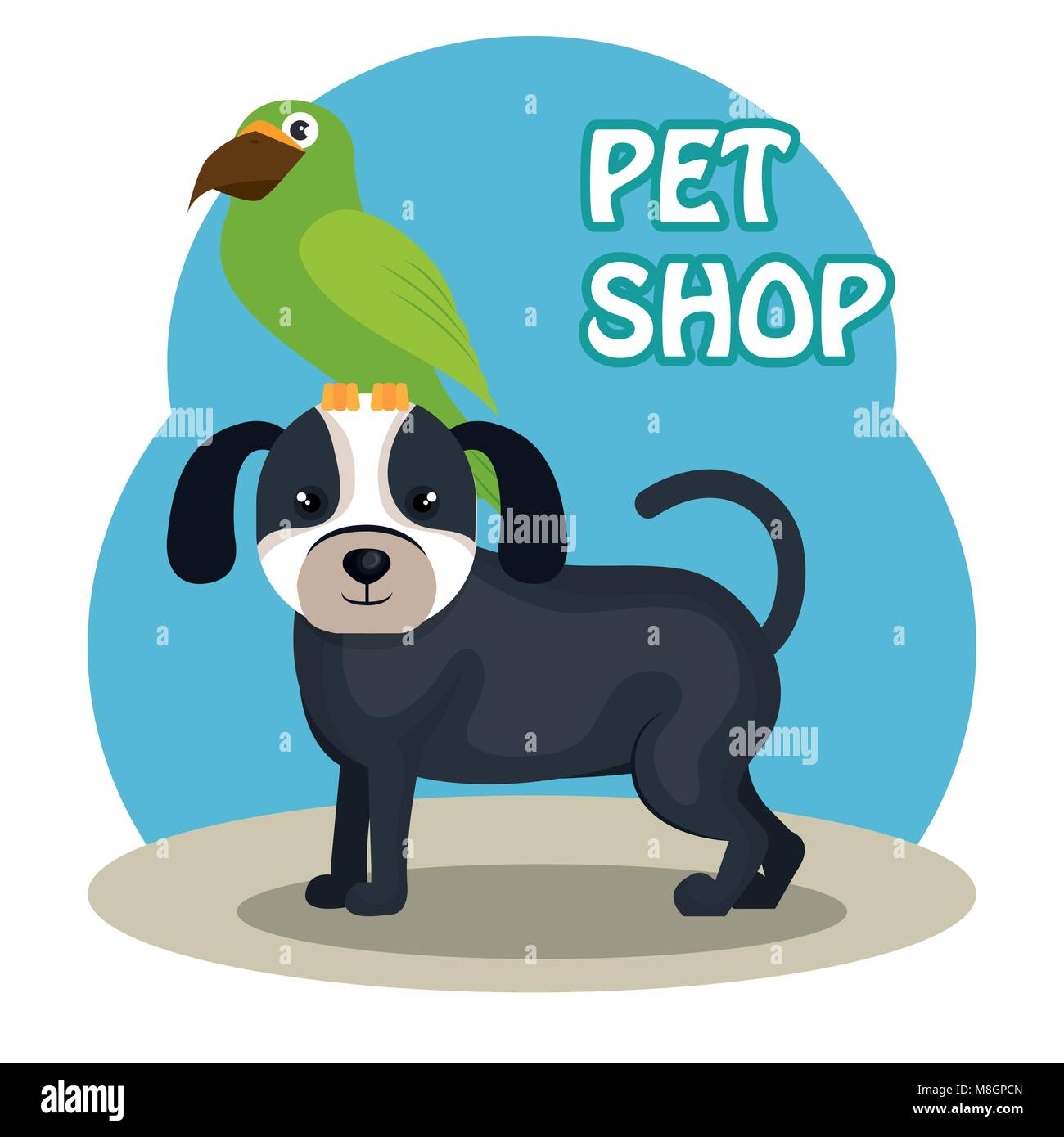 cute mascots pet shop icons vector illustration design Stock Vector ...