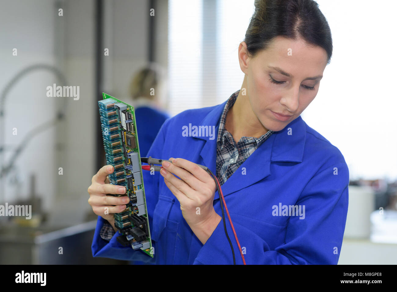 smart woman testing 3d printing components Stock Photo - Alamy