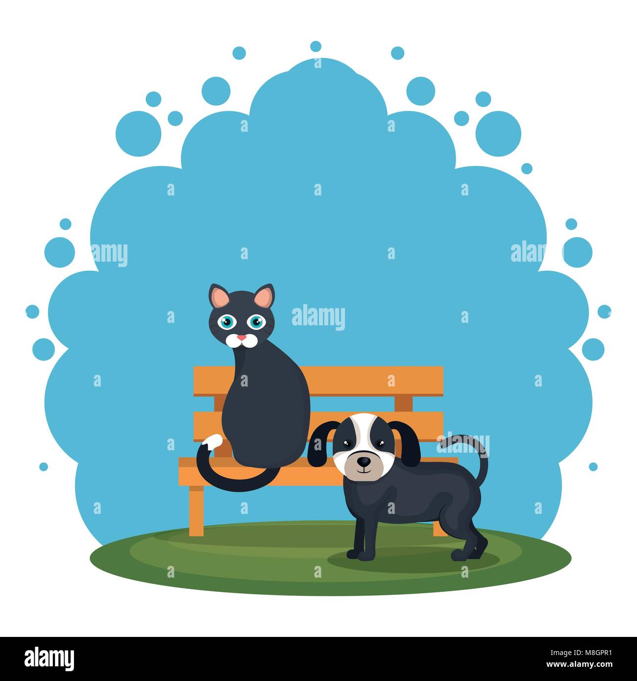 cute mascots pet shop icons vector illustration design Stock Vector ...