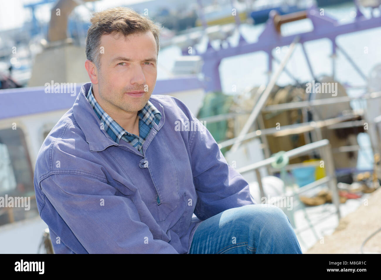 man at the port Stock Photo - Alamy