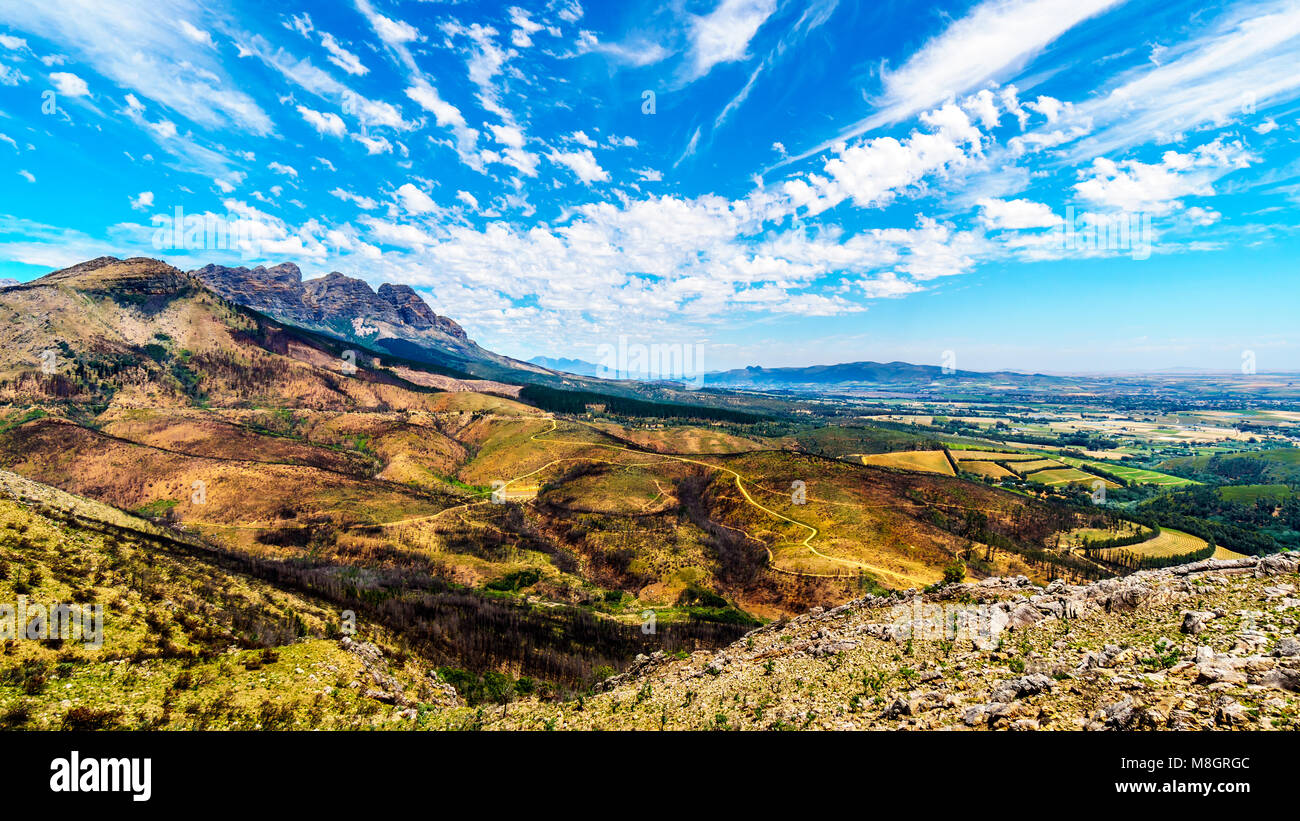 View from the south end of the Bainskloof Pass between Ceres and ...