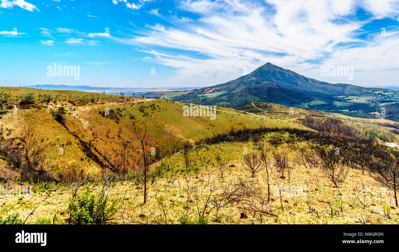 View from the south end of the Bainskloof Pass between Ceres and ...