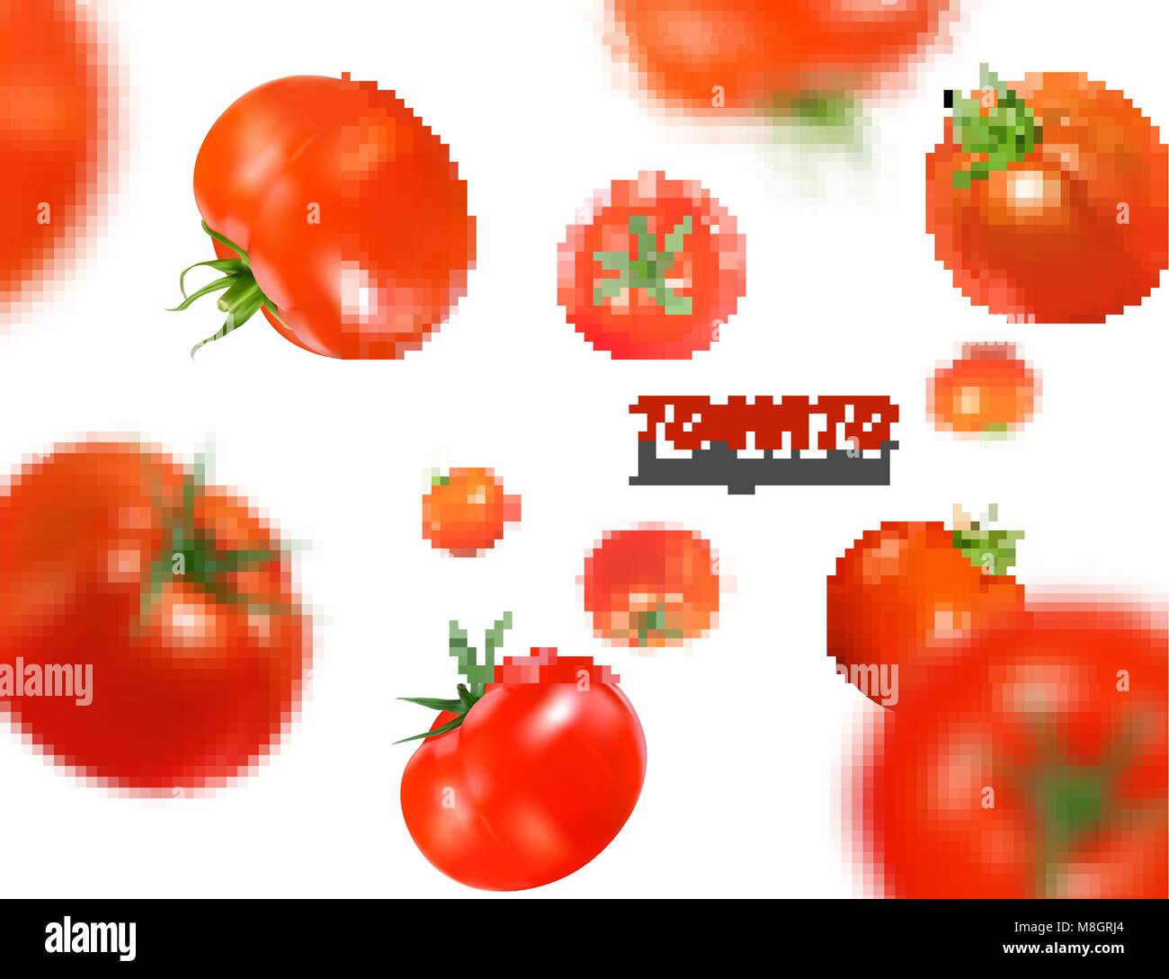 Flying tomatoes illustration hi-res stock photography and images - Alamy