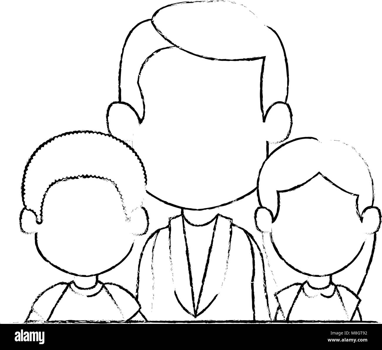 doctor with kids characters vector illustration design Stock Vector ...