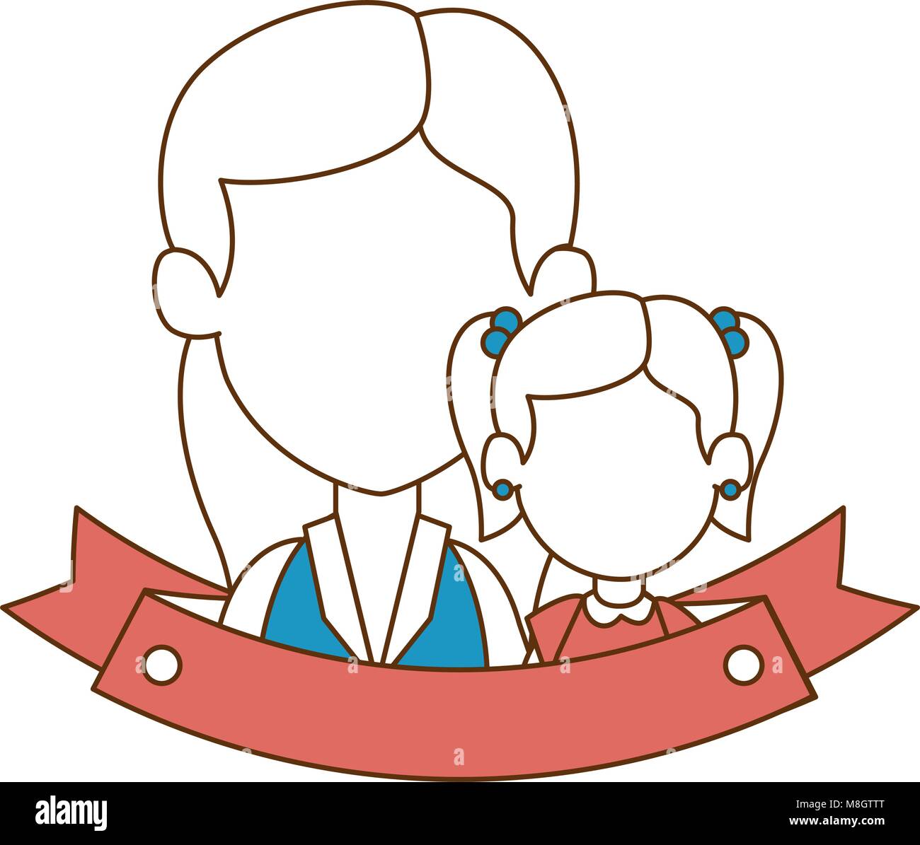 mom with daughter avatar characters vector illustration design Stock ...