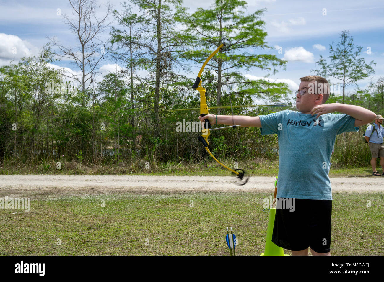 Archery.Adventure Day with the Greater Naples YMCA Stock Photo - Alamy